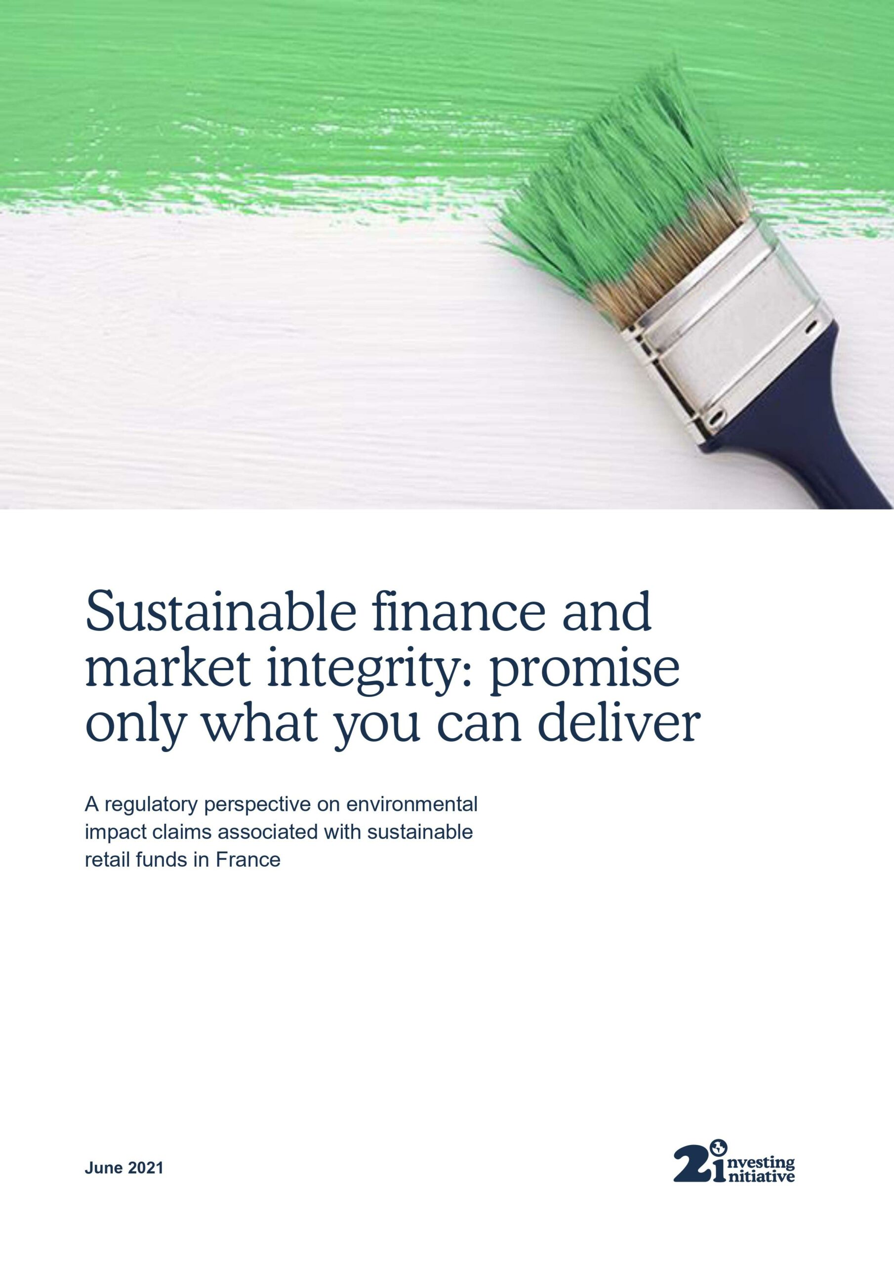 Sustainable Finance and Market Integrity: Promise Only What You Can ...