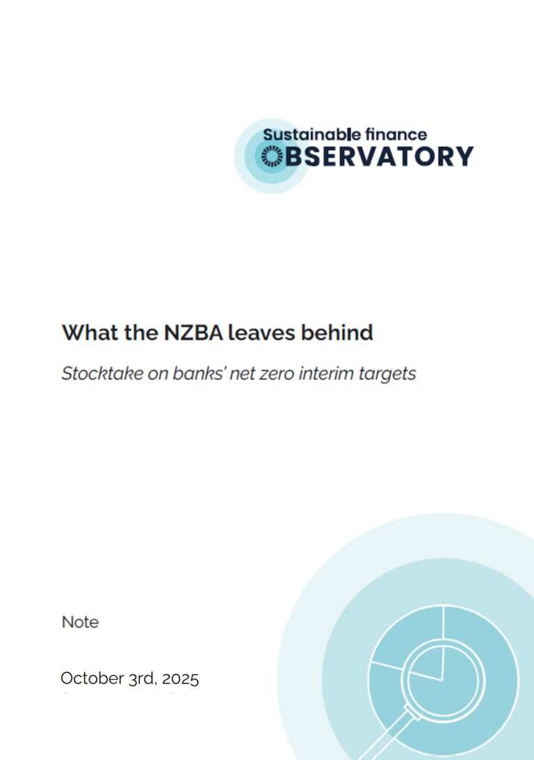 What the NZBA leaves behind - Sustainable Finance Observatory